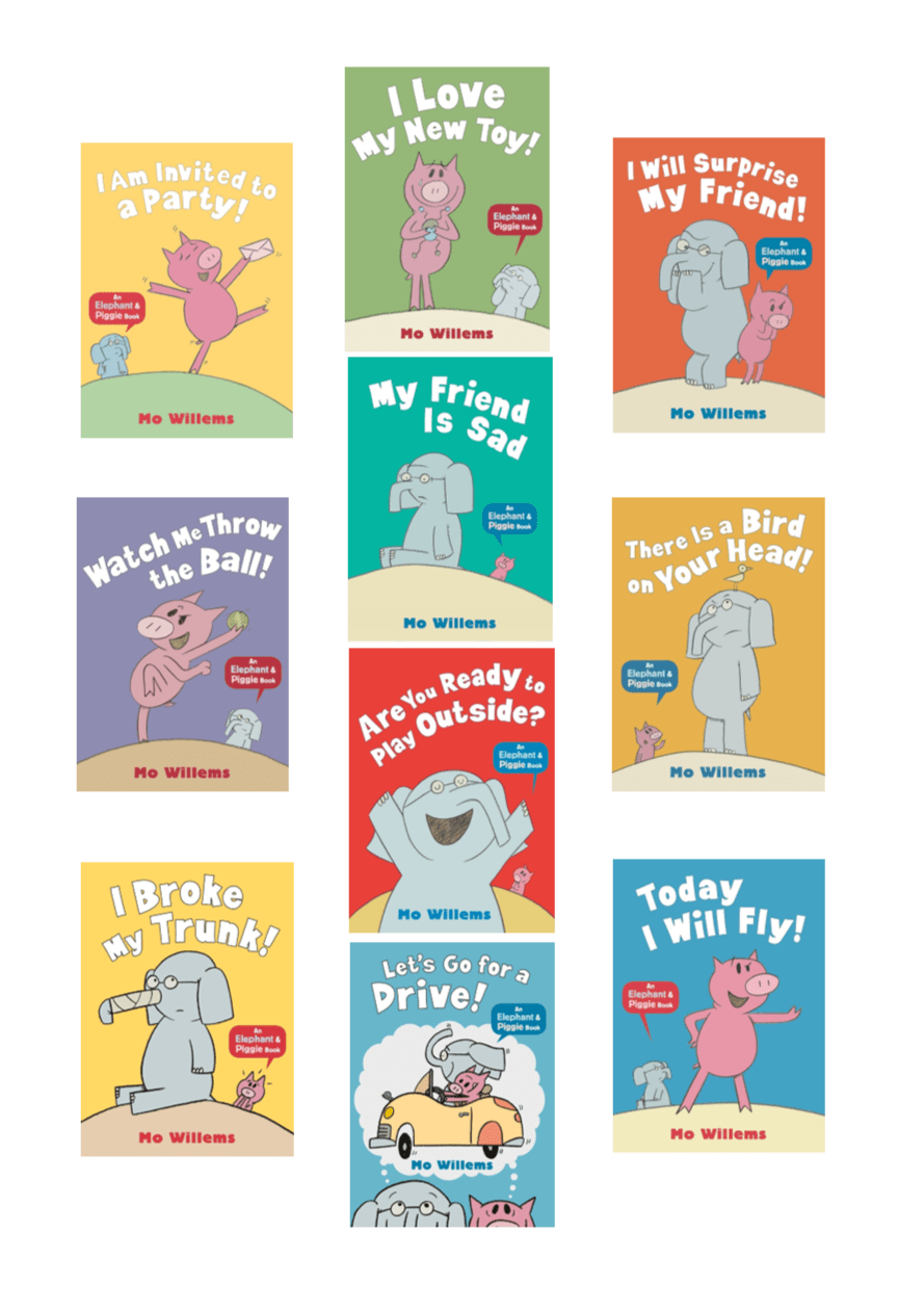 Mo Willems The Wonderful World of Elephant and Piggie 10 Book Set